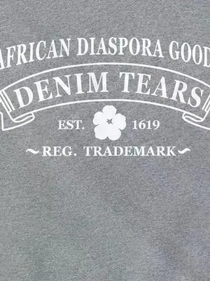 DENIM TEARS Logo Print Crew Neck Sweatshirt