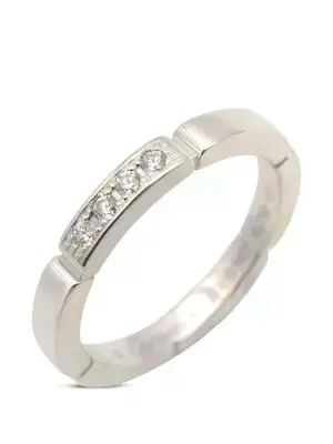 Cartier 18kt White Gold Diamond Maillon Panthère Ring