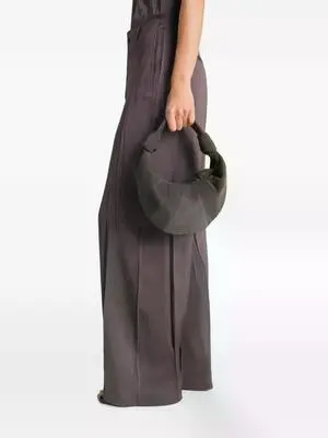 LEMAIRE Mini Fortune Croissant Bag In Alpaca Nubuck - Brown