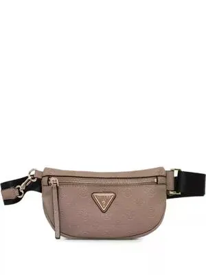 Guess Devon Logo-debossed Belt Bag - Brown