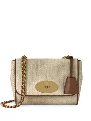 Mulberry Lily Raffia Shoulder Bag