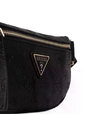 Guess Devon Logo-debossed Belt Bag - Black
