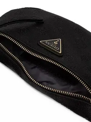 Guess Devon Logo-debossed Belt Bag - Black