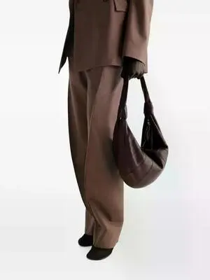 LEMAIRE Fortune Croissant Bag In Goat Leather - Brown