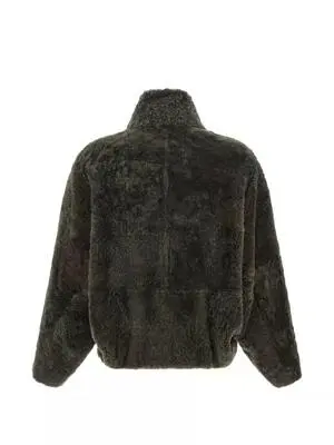 Brunello Cucinelli Paneled Lambskin Jacket - Grey