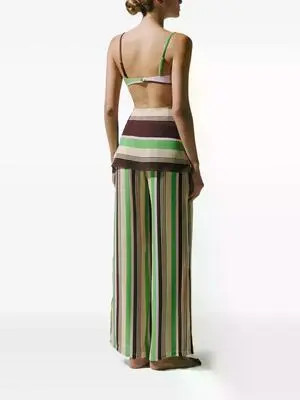 BAOBAB Renata Overlay-skirt Wide-leg Trousers - Green