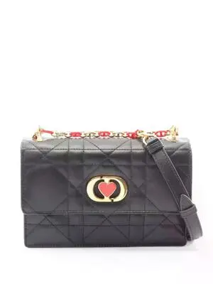 Dior Macro Cannage Shoulder Bag - Black