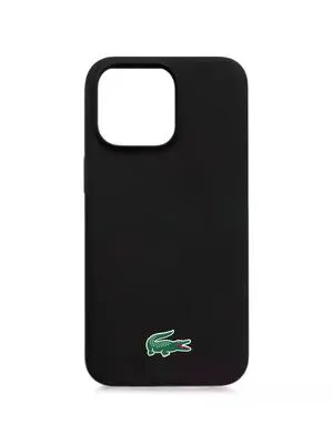 Lacoste Logo-patch Iphone 15 Case - Black