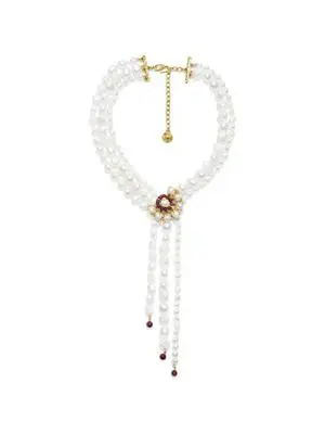 GOOSSENS Perles Baroques Tie Necklace - Gold