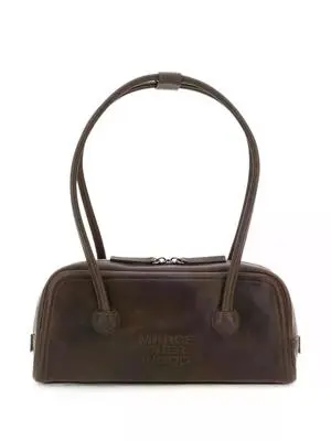 MARGESHERWOOD Logo-debossed Leather Shoulder Bag - Brown