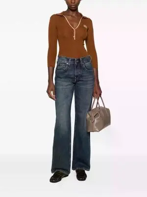 Elisabetta Franchi Short Sleeve Polo Top
