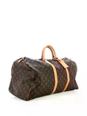 LOUIS VUITTON Keepall 55 Travel Bag - Brown