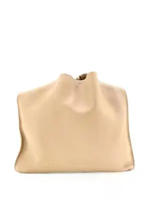 Saint Laurent Suzanne Leather Medium Hobo Bag - Neutrals