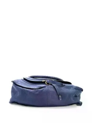 Chloé Marcie Leather Shoulder Bag - Blue