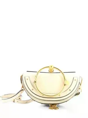 Chloé Chloé Nile Leather Mini Crossbody Bag White