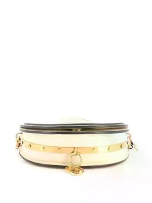 Chloé Nile Leather Mini Crossbody Bag - White