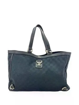 Gucci 2000s Gg Canvas Shoulder Bag - Black