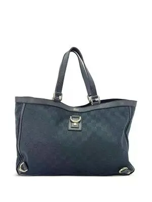 Gucci 2000s Gg Canvas Shoulder Bag - Black