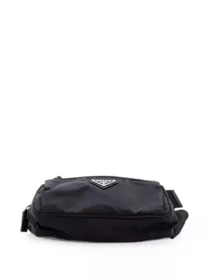Prada Re-nylon Belt Bag With Saffiano Leather Detail