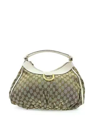 Gucci 2000s Gg Canvas D-ring Shoulder Bag - Neutrals