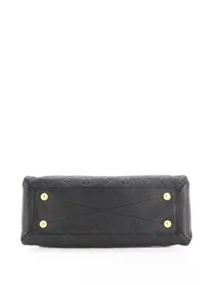 LOUIS VUITTON Monogram Empreinte Leather Vosges Mm Satchel - Black