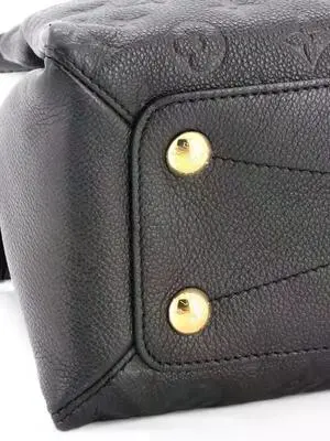 LOUIS VUITTON Monogram Empreinte Leather Vosges Mm Satchel - Black