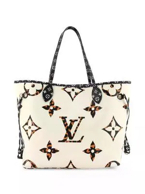 LOUIS VUITTON Neverfull Nm Limited Edition Jungle Monogram Giant Mm Tote Bag - Neutrals