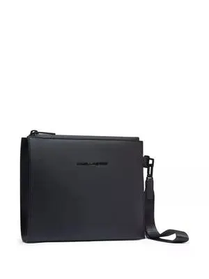 PIQUADRO Water-resistant Rubberized Clutch Bag