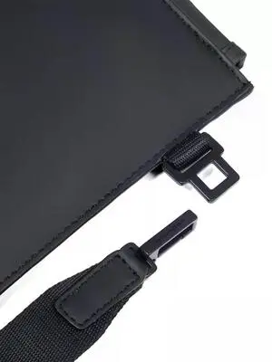 PIQUADRO Water-resistant Rubberized Clutch Bag