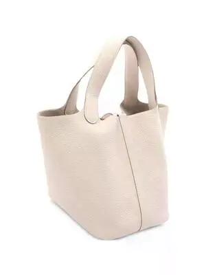 Hermès 2026 Pm Picotin Lock Leather Tote Bag - Neutrals