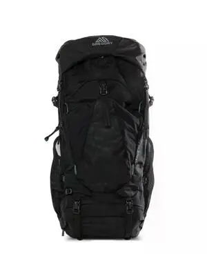 GREGORY Stout Buckle-fastening Mesh-panel Backpack - Black