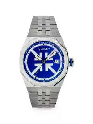 Off-White No Grid Cushion-shaped 39mm Watch - Blue