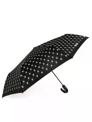 Moschino Monogram Folding Umbrella