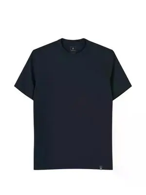 Boggi Milano T-shirt In Stretch Supima Cotton Jersey - Black