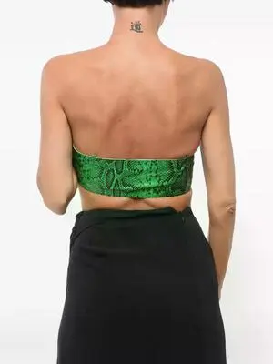 Dsquared2 Python-effect Leather Top