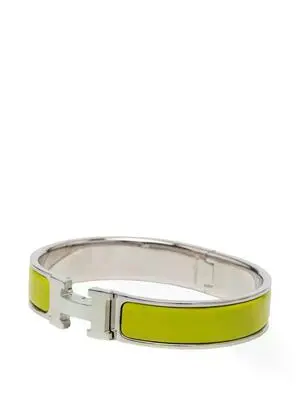 Hermès Enamel Clic H Bracelet Gm Costume Bracelet - Yellow