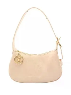 LOUIS VUITTON 2021-2026 Monogram Empreinte Mini Moon Shoulder Bag - White