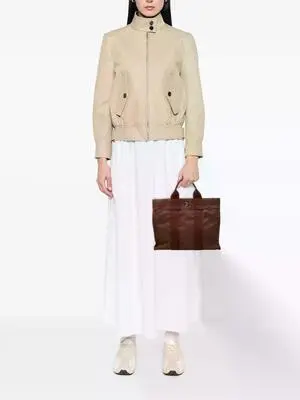 Hermès Herline Pm Tote Bag In Canvas - Brown