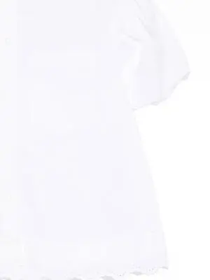 Simone Rocha Pearl Embellished Broderie Anglaise Shirt