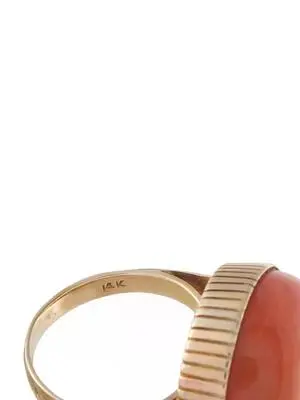 LB EXCLUSIVE 14k Yellow Coral Cocktail Ring