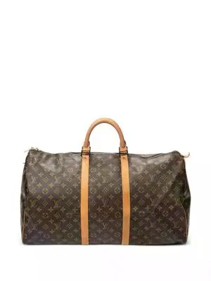 LOUIS VUITTON Keepall 55 Monogram Luggage - Brown