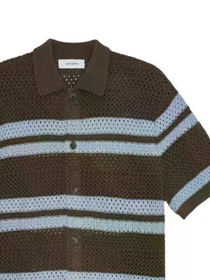 LES DEUX Gianni Striped Knit Shirt