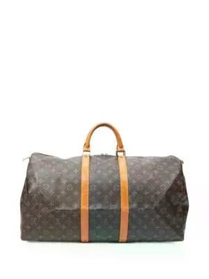 LOUIS VUITTON 60 Keepall Monogram Luggage - Brown