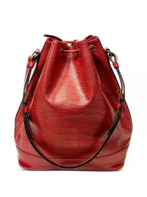 LOUIS VUITTON Noé Leather Bucket Bag - Red
