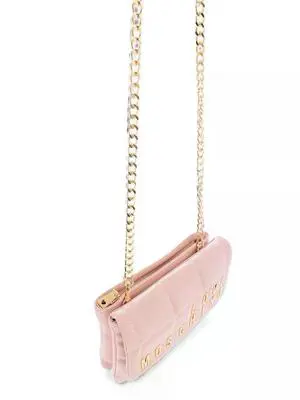 Moschino Quilted Logo Shoulder Bag