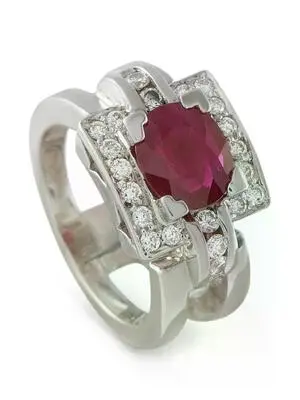 LB EXCLUSIVE Ruby And Diamond Cocktail Ring