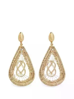 Gas Bijoux Tojo Filea Braided Drop Earrings - Gold
