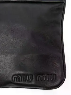 Miu Miu 2000s Debossed Logo Crossbody Bag