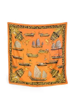 Hermès 2010s Junques Et Sampans Scarf