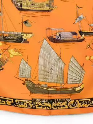 Hermès 2010s Junques Et Sampans Scarf